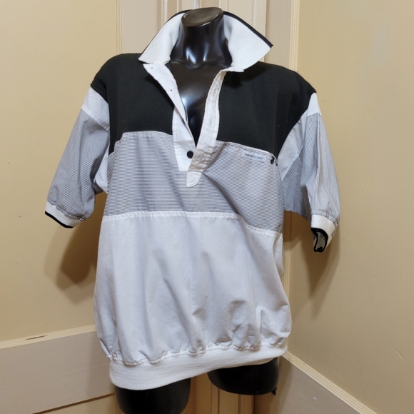 Members Only | Shirts | Vtg Members Only Patchwork Color Blocked Black ...